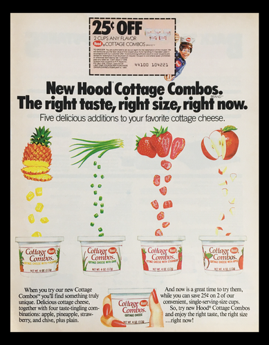 1984 Hood Cottage Combos Cottage Cheese Circular Coupon Advertisement ...