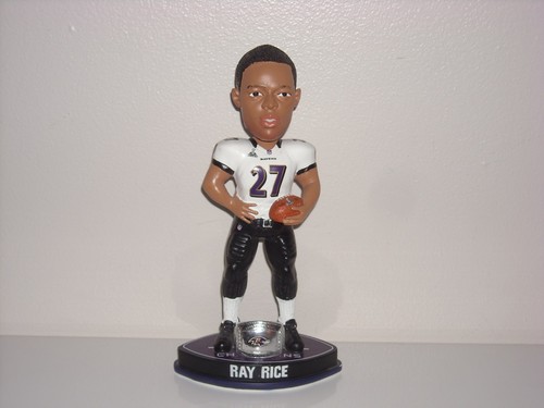 RAY RICE Baltimore Ravens Bobblehead 2013 SB XLVII Super Bowl Champs ...
