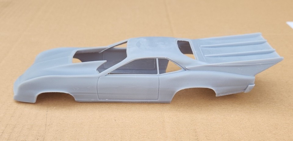 ABS-LIKE RESIN 3D PRINTED 1/25 1969 CHEVY NOVA PRO MOD BODY WITH AERO ...
