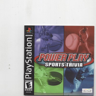 Power Play Sports Trivia PS1 MANUAL ONLY NTSC-U/C Authentic NO TRACKING ...