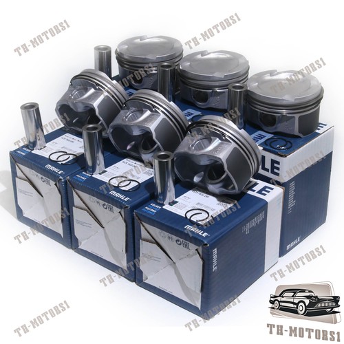 OEM MAHLE Engine Pistons Rings Set 6pcs For BMW N54B30 3.0 135i 335i Z4 ...