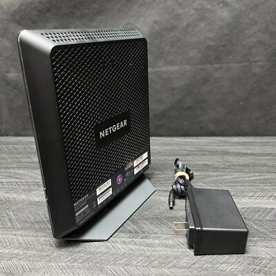 NETGEAR Nighthawk AC1900 C7000v2 Wi Fi Cable Modem Router W/ Power Cord ...
