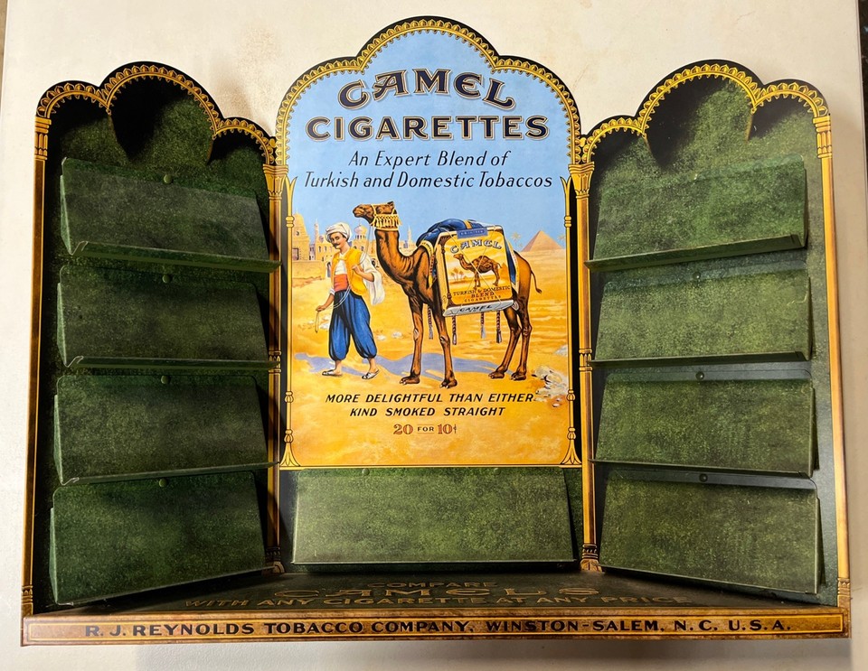 1950’s Era Camel Cigarette Lighter/Pack Metal Counter Store Display ...