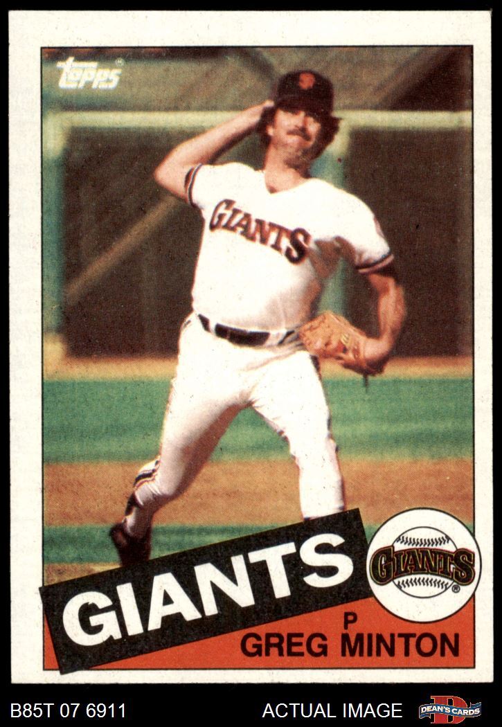 1985 Topps #45 Greg Minton Giants 5 - EX | eBay