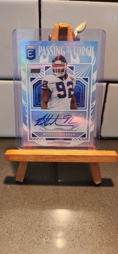 Michael Strahan Autograph 1/25 #d Passing The Torch PTT-MS Panini 2021 ...