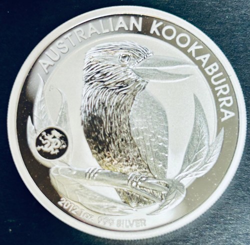 2012 Kookaburra Bird Coin .999 Silver 1 Toz Australia Queen EII BU ...