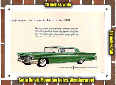 Metal Sign - 1960 Lincoln Continental (Sign Variant #09) | eBay