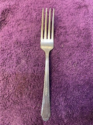 1 Dinner Fork Vision Deerfield Plate 1933 Silverplate Wallace Silver | eBay