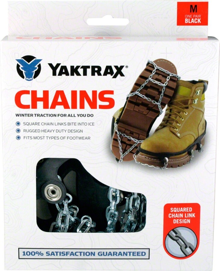 YakTrax Boot Traction Chains - Perfect for Ice Fishing Choose Size M ...