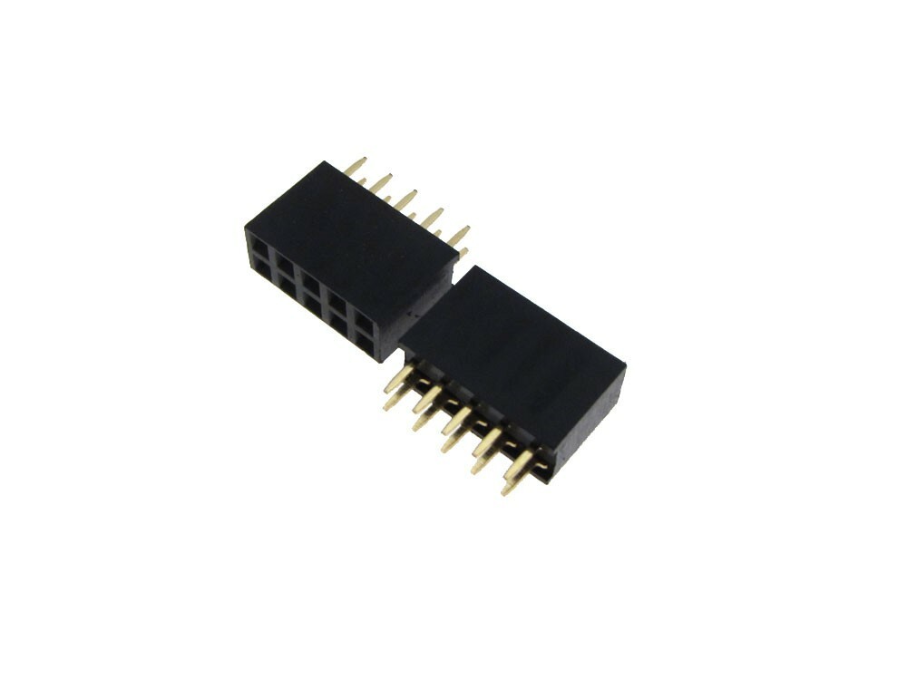 2x5P 2x5 Pins 2.54mm 0.1" Female Header Black - Pack of 20 | eBay