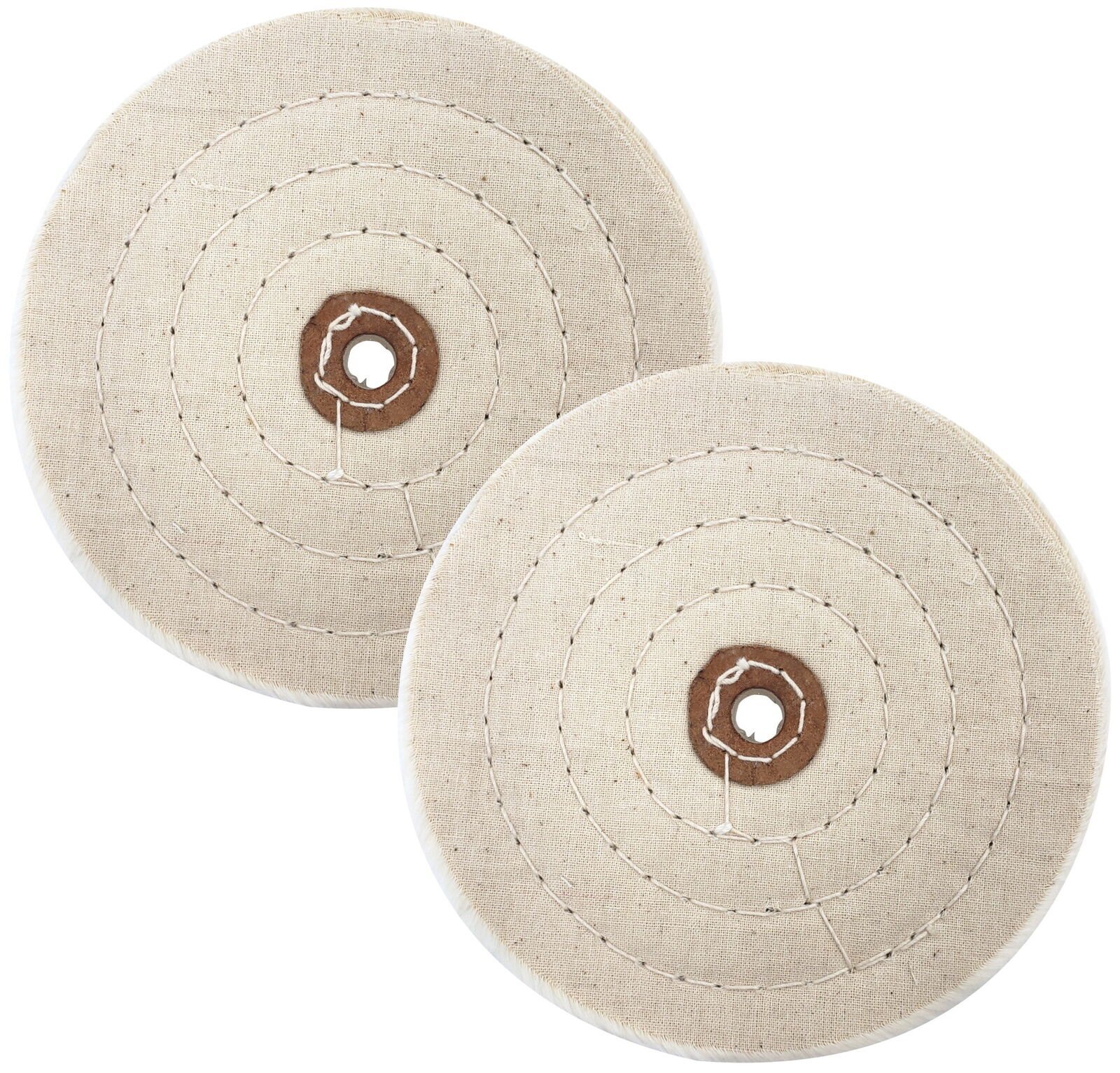 2pk 6 Inch Buffing Wheel for Bench Grinder White Soft Disc for ...