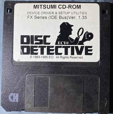 Vintage 1996 Mitsumi CD-ROM Device Driver Setup Utilities FX Series ...