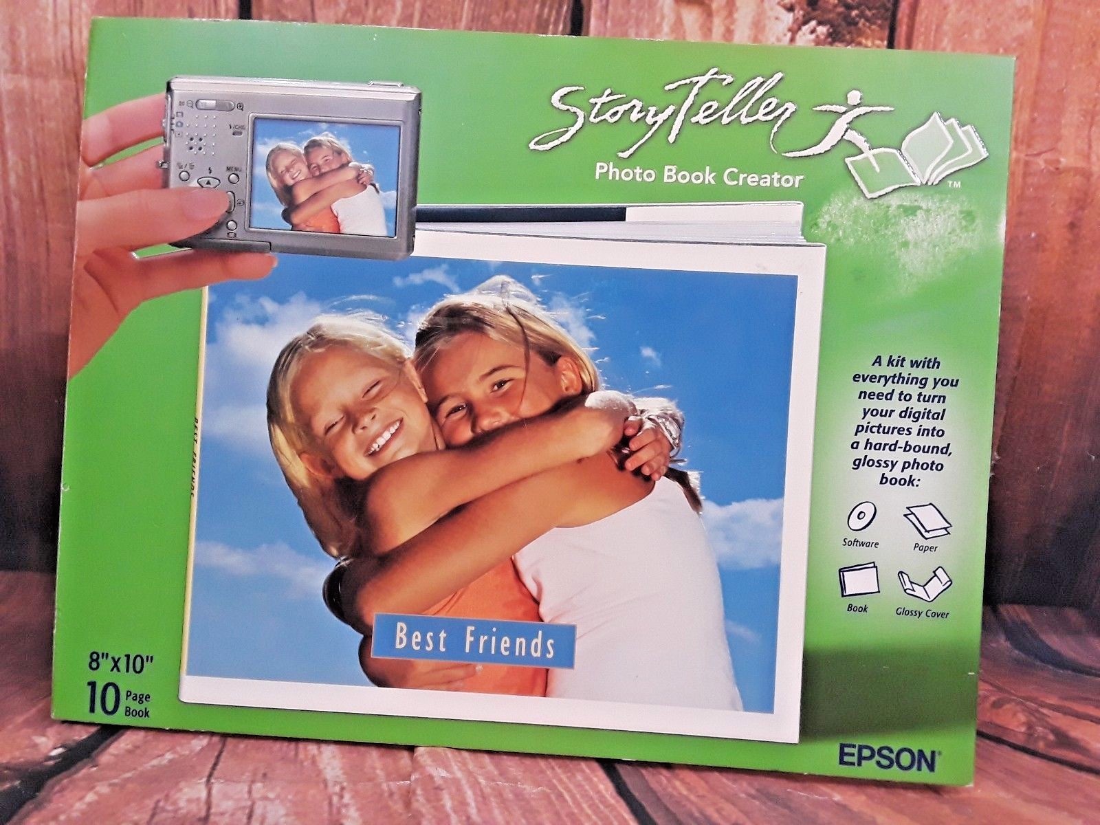 Epson StoryTeller PHOTO BOOK Creator Kit, 8"x 10" Books Scrapbook -NEW ...