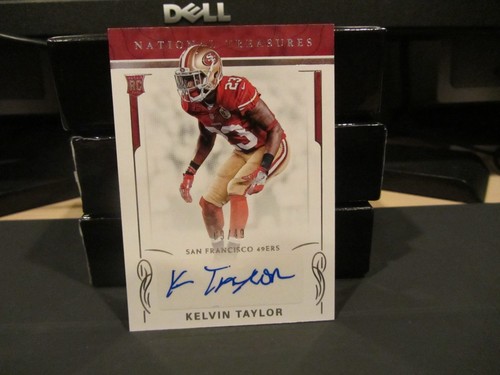 National Treasures Rookie Autograph 49ers Kelvin Taylor 09/49 2016 | eBay