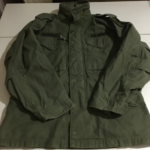 Vintage US Army Coat Cold Weather Field Jacket Mens OG-107 Green Small ...