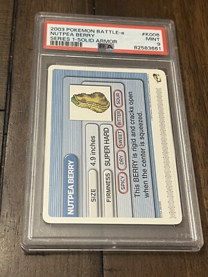 PSA Nutpea Berry Pokemon Ruby Sapphire Battle Card E Reader ENG GBA ...