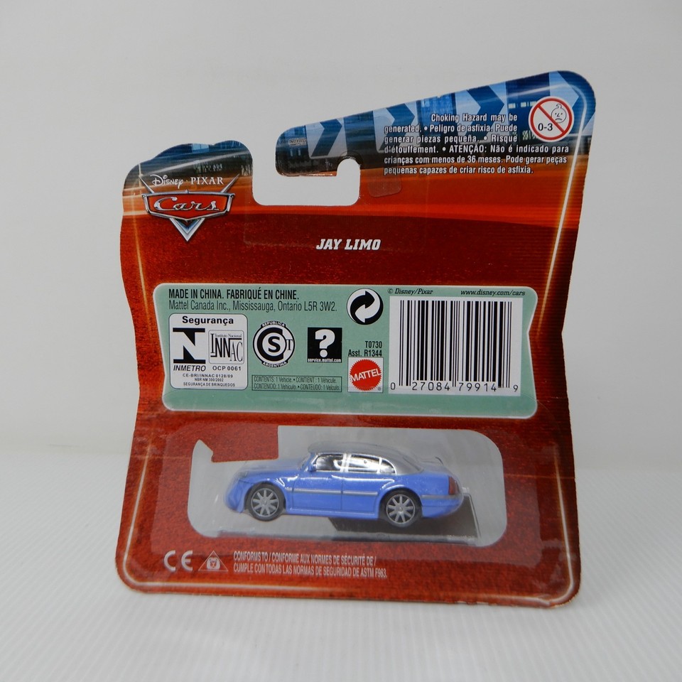 Disney Pixar Cars Jay Limo 122 2009 Mattel Lenticular Eyes Change ...