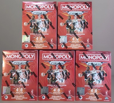 2024 PANINI PRIZM WNBA MONOPOLY 5X BLASTER BOX LOT 🔥CAITLIN CLARK ...