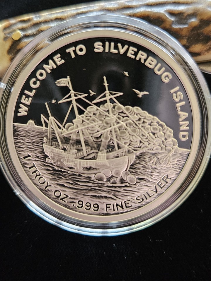 Welcome to Silverbug Island 2015 1 oz .999 Silver Proof Round in ...