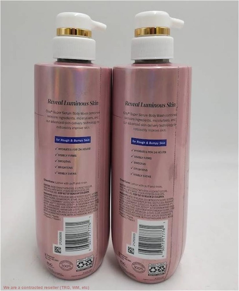 2 PACK!! Olay Super Serum Body Wash for Rough and Bumpy Skin - 18.5 fl ...