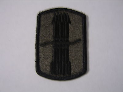 197th FIELD ARTILLERY BRIGADE PATCH SUBDUED - BLACK ON OLIVE COLOR K7 ...