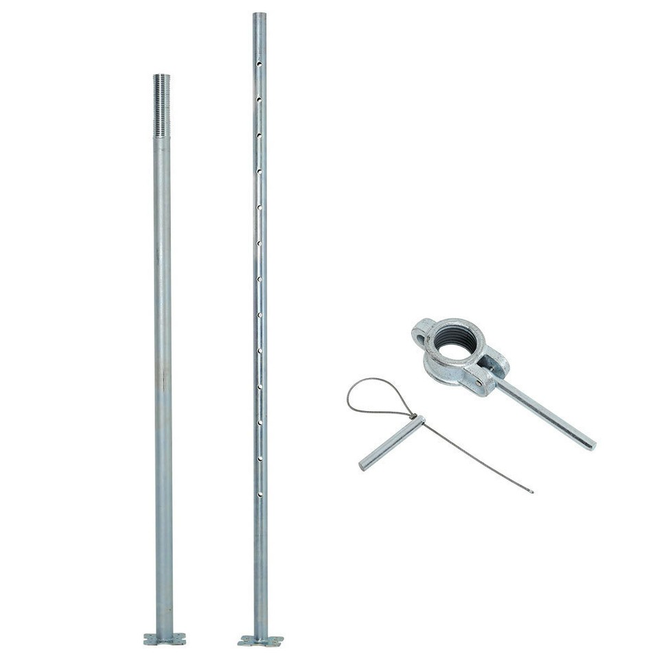 Adjustable Jacks Scaffolding Galvanized Steel Industry Building Support ...
