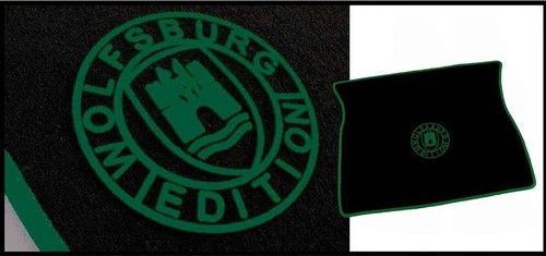 Wolfsburg Edition WOB Dl.-Grün Kofferraum Teppich Golf 1 Cabrio Bj79-93 ...