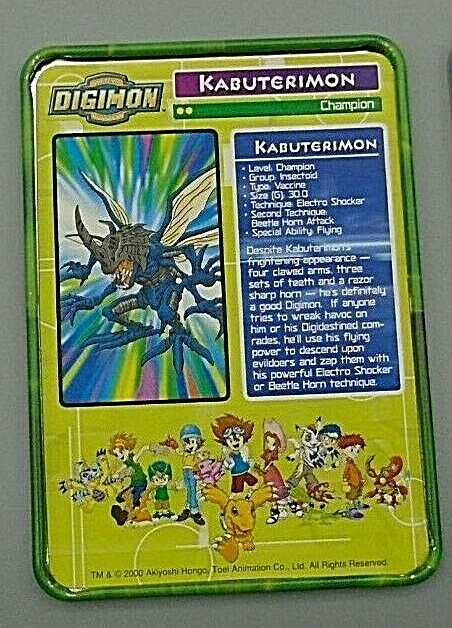 Tin Digimon Cards Kabuterimon | eBay