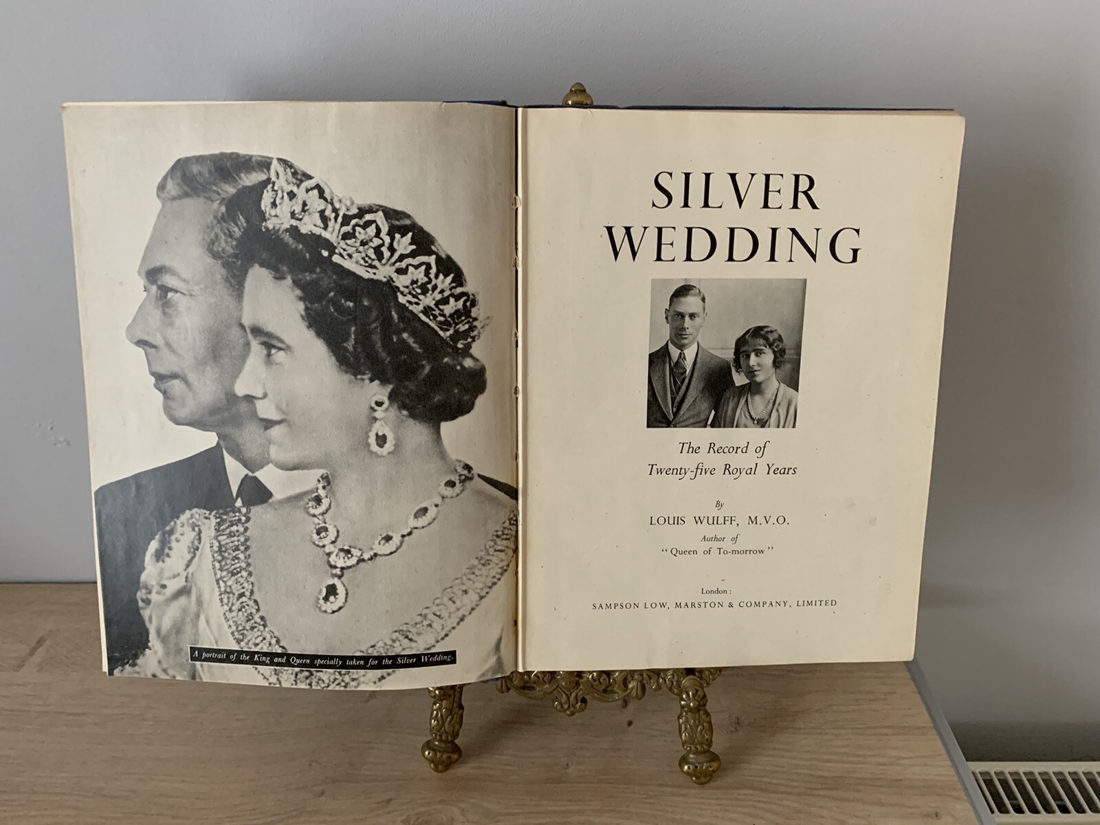 King George VI Silver Wedding Book By Louis Wulff 1948 - Includes ...