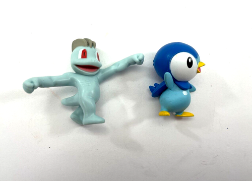 Pokemon Piplup & Machop Figure Lot Jazwares WCT 1.5" & 1.75" | eBay