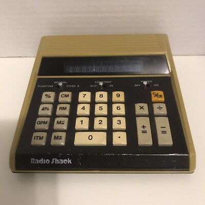 Vintage Radio Shack EC-2001 Portable Desktop Calculator Tested ~ No ...