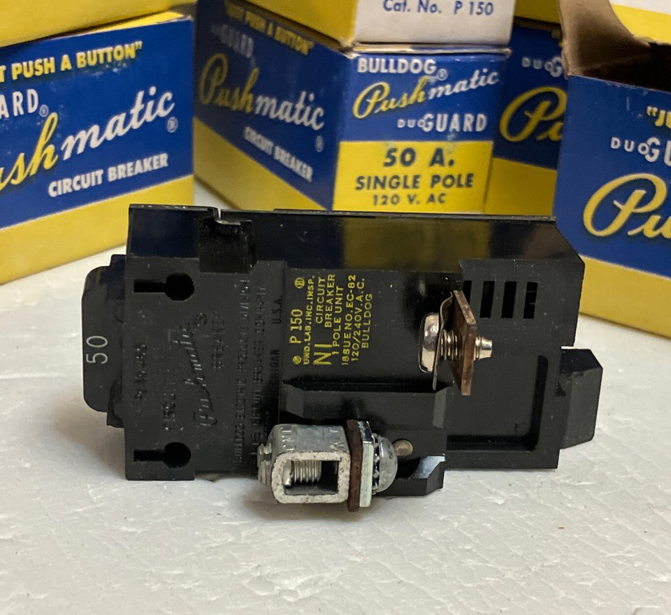 Bulldog PUSHMATIC ITE SIEMENS 50A 120/240V 1P 10K Cat. No. P150 (31150 ...