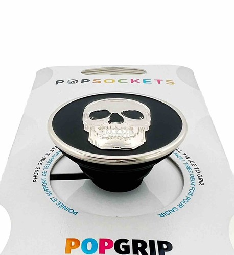 PopSockets Premium Enamel Metal Cranium Skull PopSocket Pop Socket ...