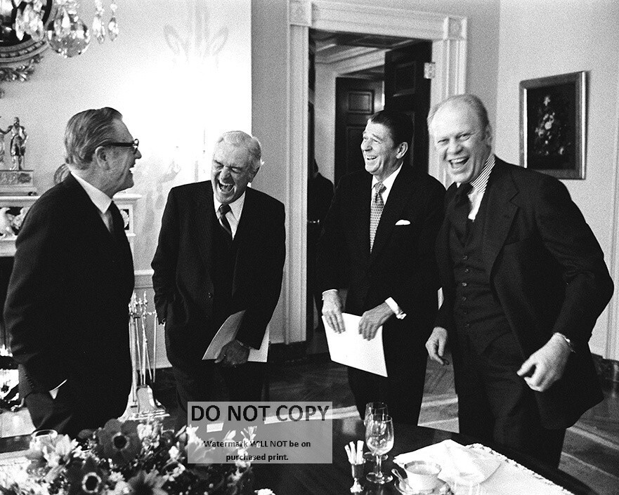GERALD FORD w/NELSON ROCKEFELLER RONALD REAGAN JOHN CONNALLY 8X10 PHOTO ...