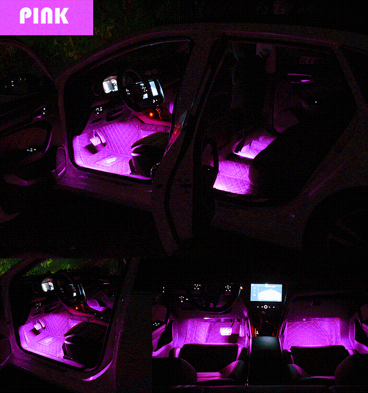 Car LED Foot Light Car Interior Decoration Minimalist Design On/off ...