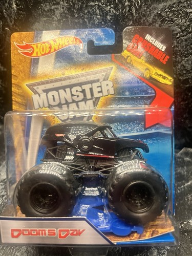 2013 Hot Wheels Monster Jam Dooms Day Diecast Metal Truck 1:24 Scale ...