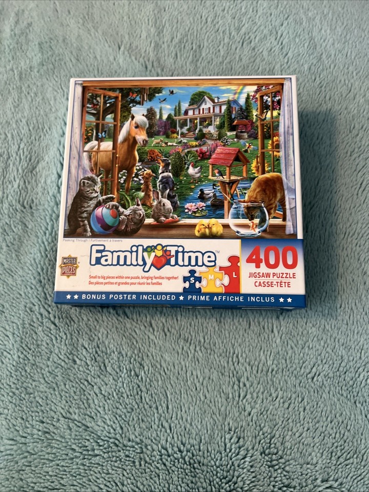 Lot of 7 - 300-400 Pc Puzzles Ravensburger White Mountain Family Time ...