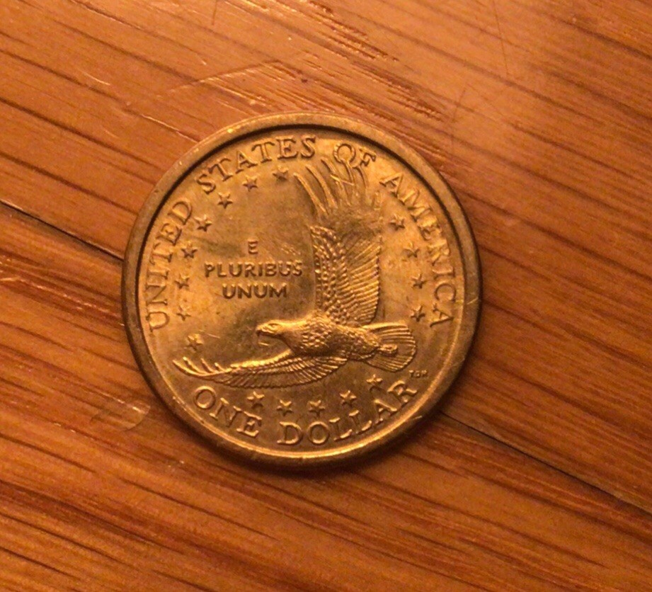 The 2000 P WOUNDED EAGLE Sacagawea gold Dollar Coin. | eBay
