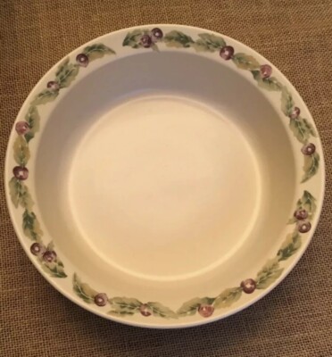 Pfaltzgraff Jamberry Pattern 10” Round Vegetable Casserole Painted Rim ...