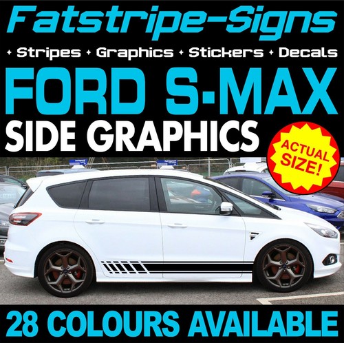 to fit FORD S-MAX GRAPHICS STRIPES STICKERS DECALS CAR VINYL SPORT ...
