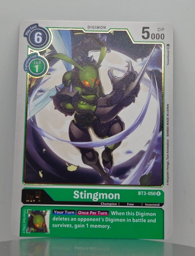 Stingmon - Release Special Booster - BT3-050 - Digimon | eBay