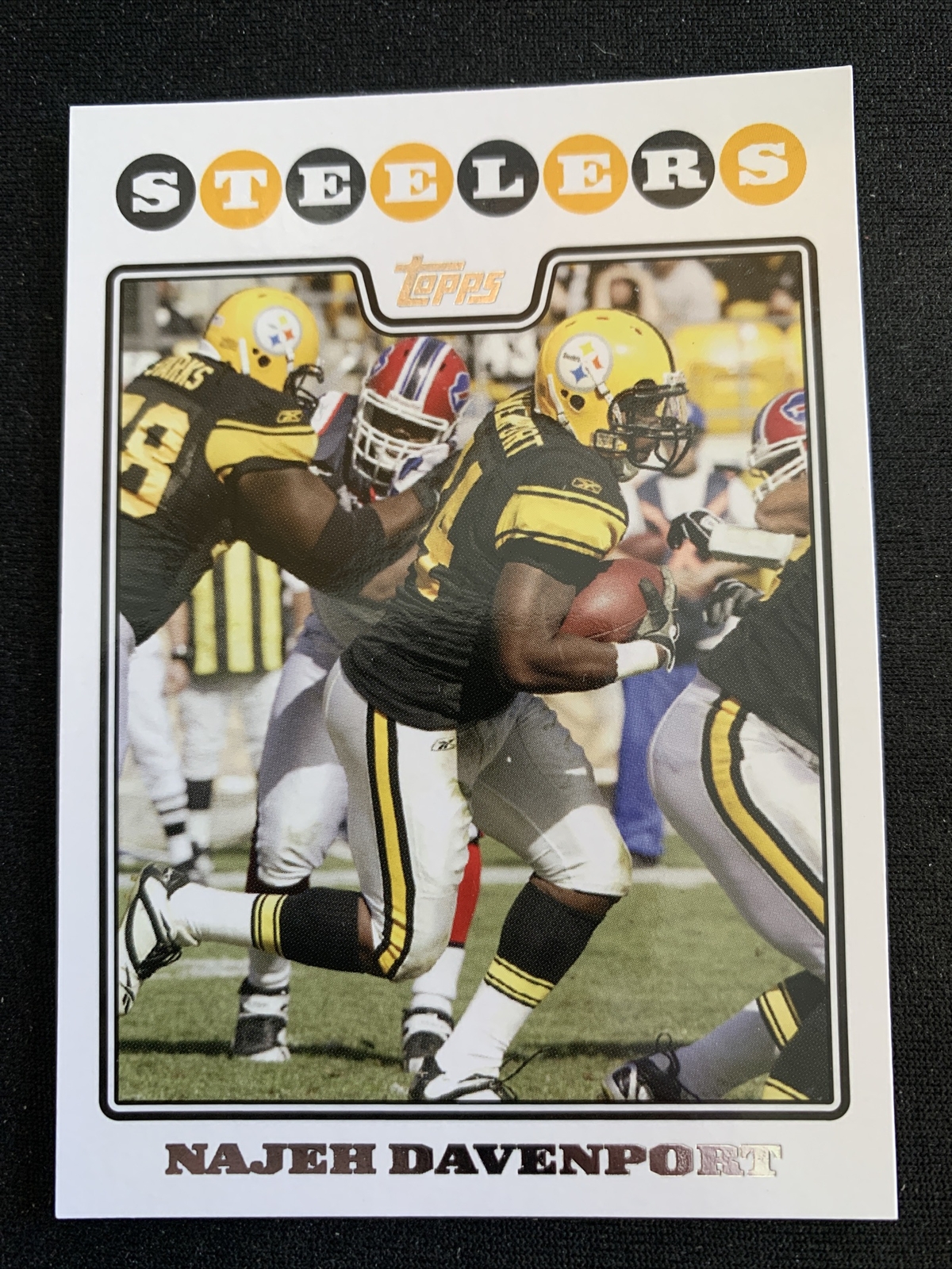 2008 Topps Football Card #100 Najeh Davenport Pittsburgh Steelers NMMt ...