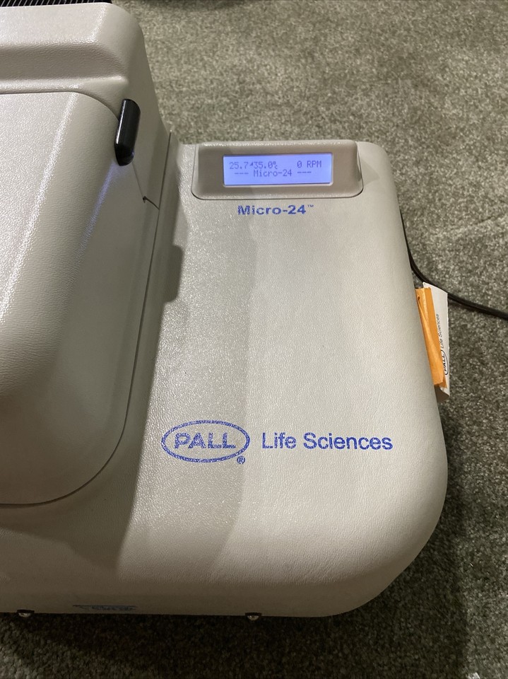 Pall Corporation Micro-24 MicroReactor Bioreactor Fermentation Ver. 4. ...