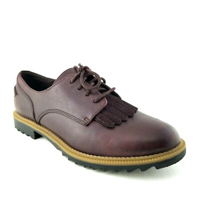 CLARKS Somerset Griffin Mabel Oxfords Burgundy Kiltie Flats Women's US ...