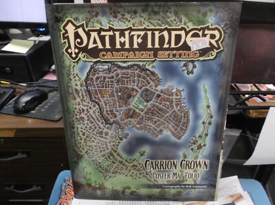 Carrion Crown Poster Map Folio, Pathfinder Campaign setting, used ...