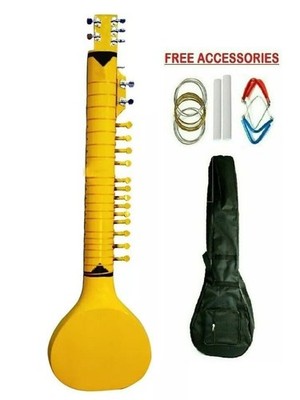 Professional Indian Classical Electric Travel Sitar Tun Wood Instrument ...