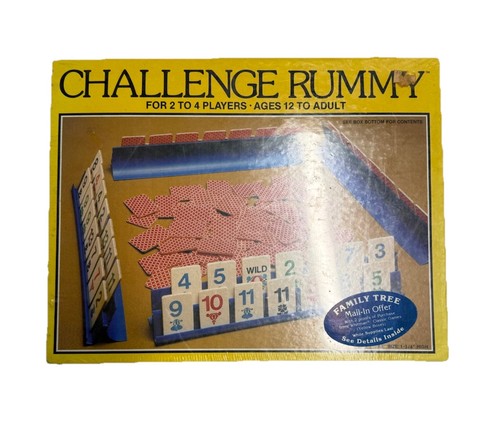 Vintage New Sealed Whitman Challenge Rummy Tile Game Sealed 4819-22 ...