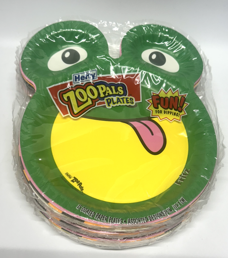 Zoo Pals Hefty Paper Plates Party Edition 2023 - 3 packs of 15 Count ...