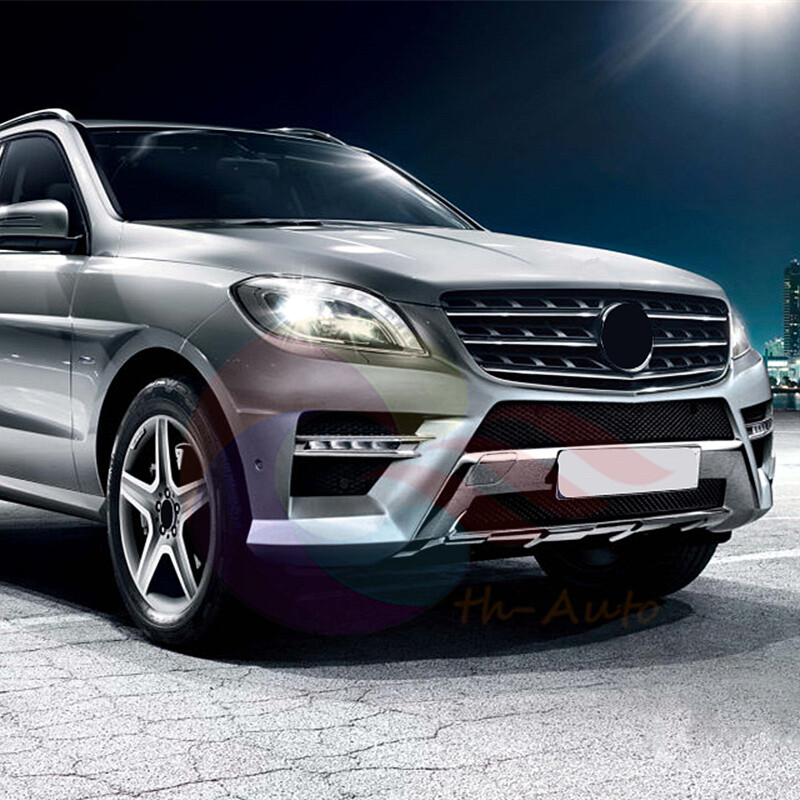 Front Right Bumper Grille Cover w/ LED Foglight For Mercedes W166 ML500 ...