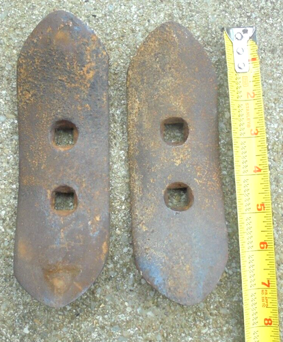 Vintage 2 Cultivator Chisel Plow PointS Spade Sweep Attachment 7 X 2 1/ ...